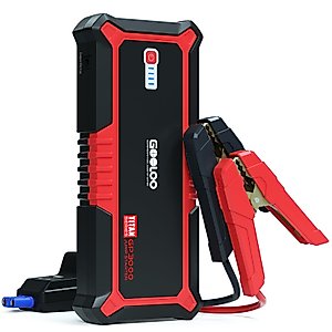 GOOLOO Upgraded GP3000 Jump Starter 3000A Peak Car Starter (Up to 9L Gas or 7L Diesel Engine) 12V Jump Box Auto Lithium Battery Booster SuperSafe Portable Power Pack with USB Quick Charge, Type-C Port