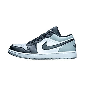 Nike Men's Jordan 1 Low Shadow Sneaker, Lt Smoke Grey/Black/White, 9.5