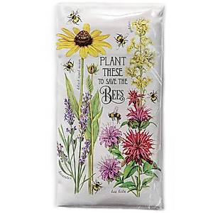 Mary Lake-Thompson Save The Bees Cotton Flour Sack Dish Towel