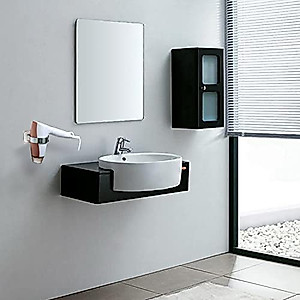 Hair Dryer Holder Wall Mount Hair Dryer Holder (White)