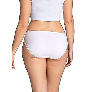 Fruit of the Loom Women's High Performance Cotton Bikini Underwear, Plus Sizes, 6-Pack, Colors Vary - Size 9