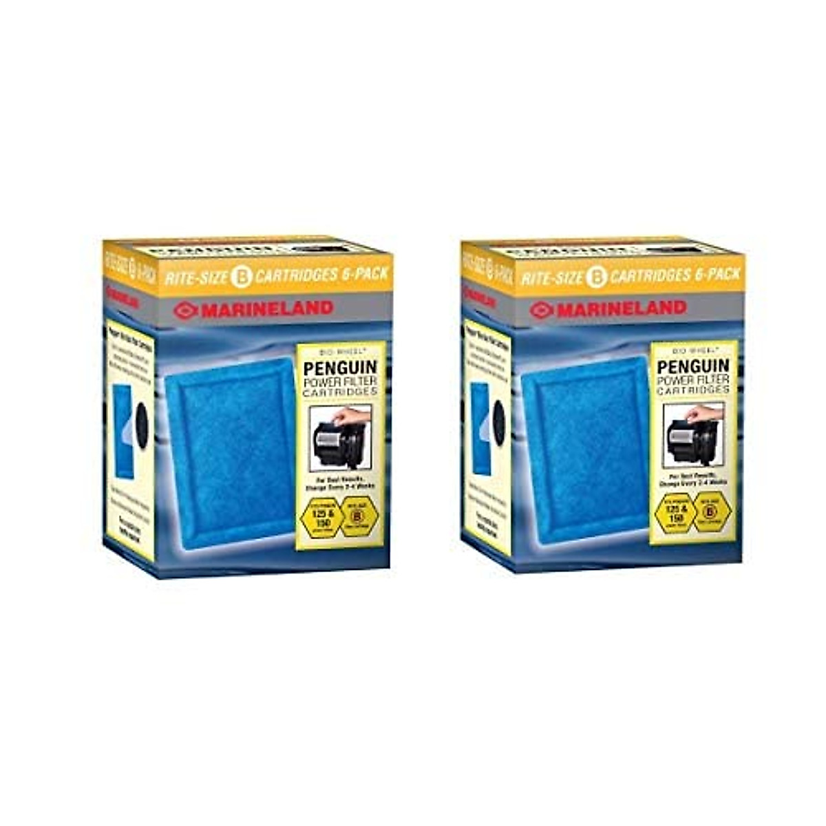 MarineLand 6-Pack, Size B, Rite-Size Cartridge Refills (Size B 2-Unit)