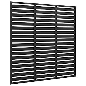 Fence Panel,Garden Fence Border,Portable Fence,Privacy Fence,Fencing for Yard,Private Fence,Garden Fence for Dogs,for Patio,Backyard,Outdoor Pool,Porch,WPC 70.9"x70.9" Black