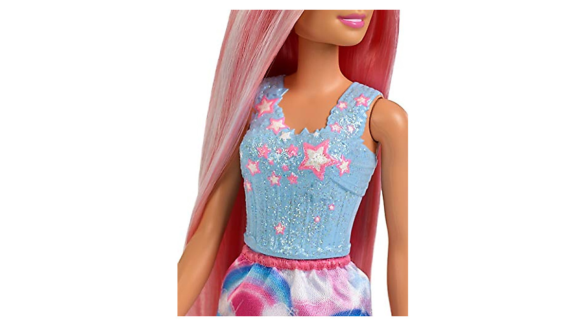 Barbie Dreamtopia Rainbow Princess Doll with Long Pink Hair