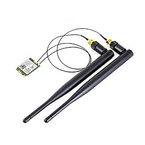 Wireless-AC8265 Dual Mode AC8265 Wireless NIC Module for Jetson Nano Developer Kit M.2 NGFF Support 2.4GHz / 5GHz 300Mbps / 867Mbps Dual Band WiFi and Bluetooth 4.2
