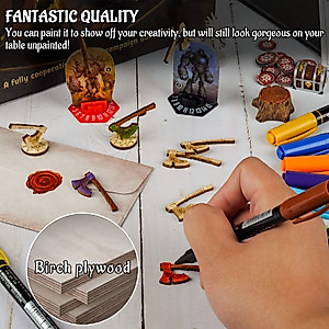Hatchet Favorite Marker Wooden Tokens Set of 18 Upgraded Accessories for Gloomhaven Jaws of the Lion