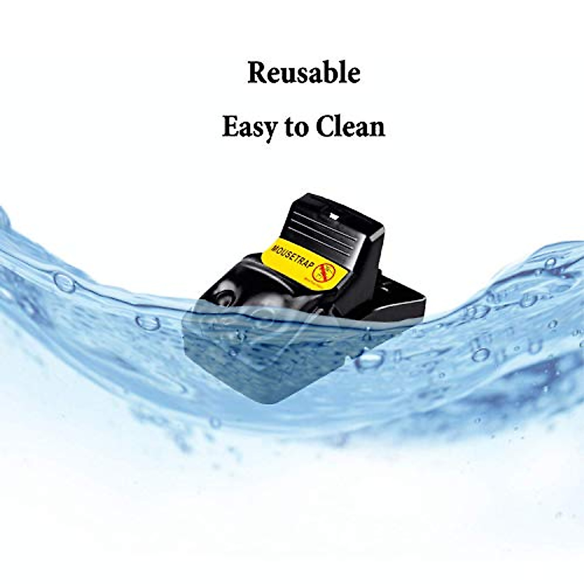 ABC Humane Mouse Traps That Work Indoor Plastic Snap Mice Trap Reusable Mouse Trap Easy Set 6 Pack