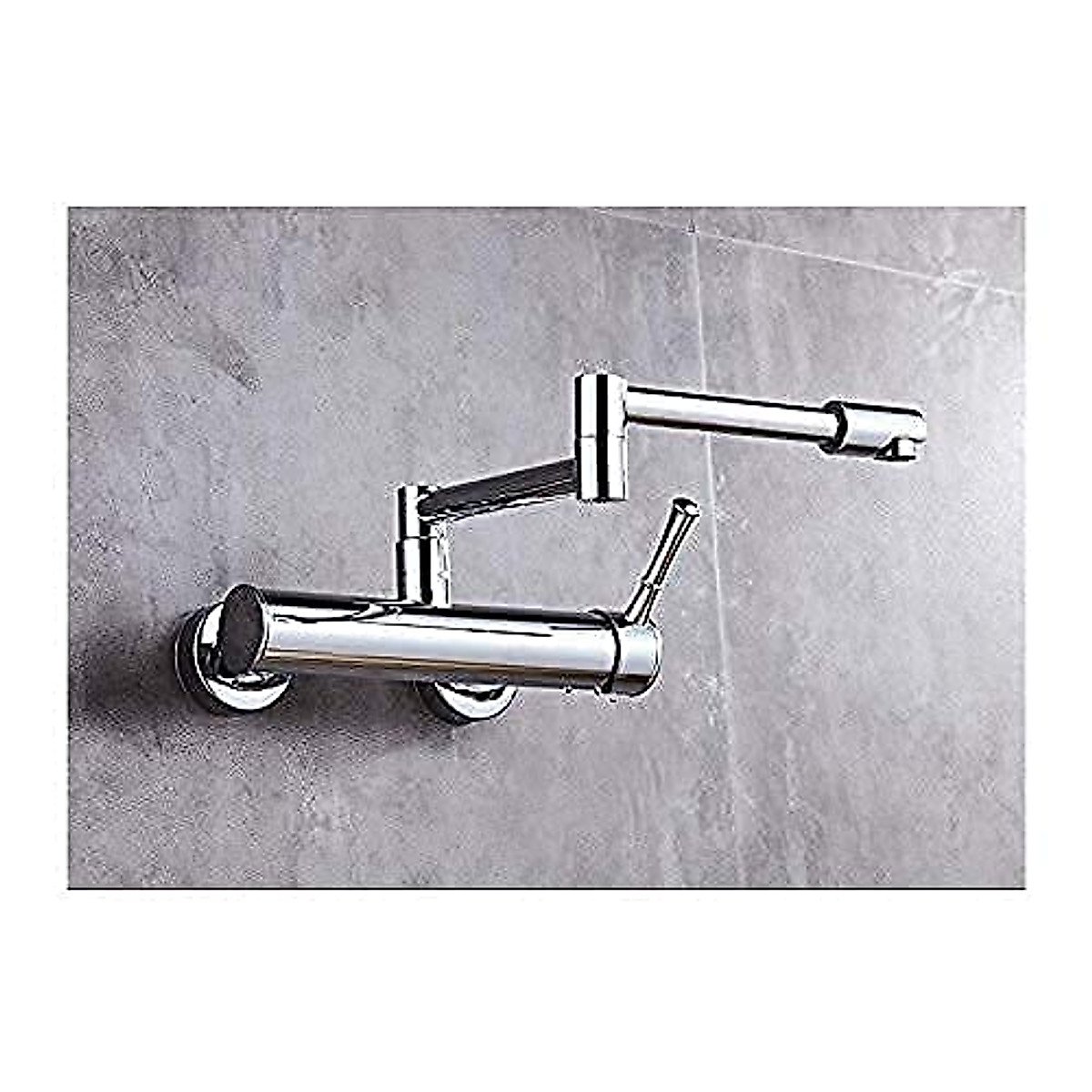 Basin Mixer Taps，Kitchen Taps，Kitchen Faucet Wall Mounted Single Handle Chrome Finish Brass Kitchen Tap Bathroom Sink Faucet Kitchen Foldable Bathroom Mixers