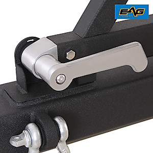 EAG Classic Rear Bumper with Tire Carrier Black Textured Fit for 87-06 Wrangler TJ YJ