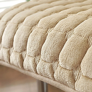 HUALEMEI Comfort Plush Seat Cushion,One-Piece Non Slip Chair Pads with Ties,Washable Gaming Chair Back Rest Cushion for Home Office Chair-K 40x85cm(16x33inch)