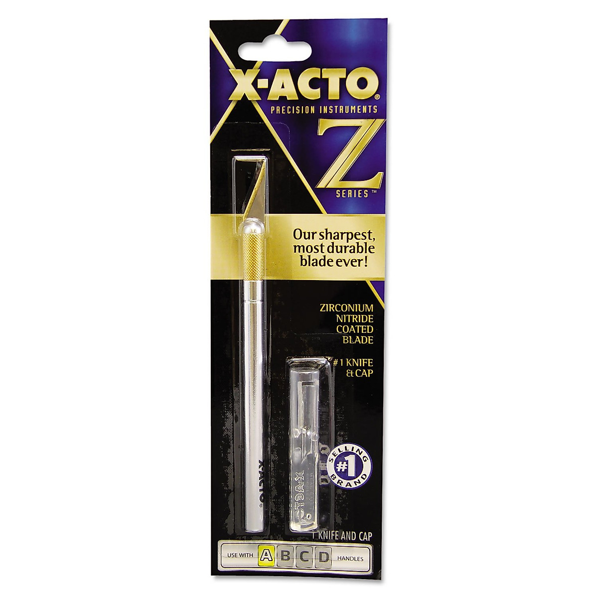 X-Acto No 1 Precision Knife | Z-Series, Craft Knife, with Safety Cap, #11 Fine Point Blade, Easy-Change Blade System