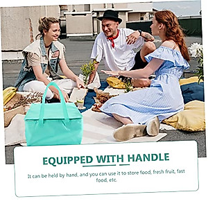 UPKOCH Insulation Bag Cooler Bag Handbag Storage Organizer Insulated Bags for Food Tote Bag Backpack Pizza Food Delivery Tote Delivery Handle Container Window Cooler Bag Fabric