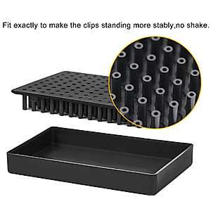 Yocoolfun Model Painting Stand Base Holder and 10PCS Bendable Alligator Clip Sticks Set with Lager Clips,Miniature Model Holder for Painting, Airbrush Hobby Tools Accessories Holder Stand