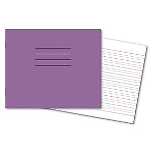 Silvine 165 x 203 mm Handwriting Book (Pack of 25), Purple
