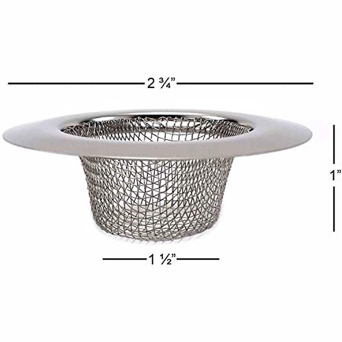 4pcs Bathroom Bathtub Sink Mesh Strainer Stainless Steel (Pack of 4)