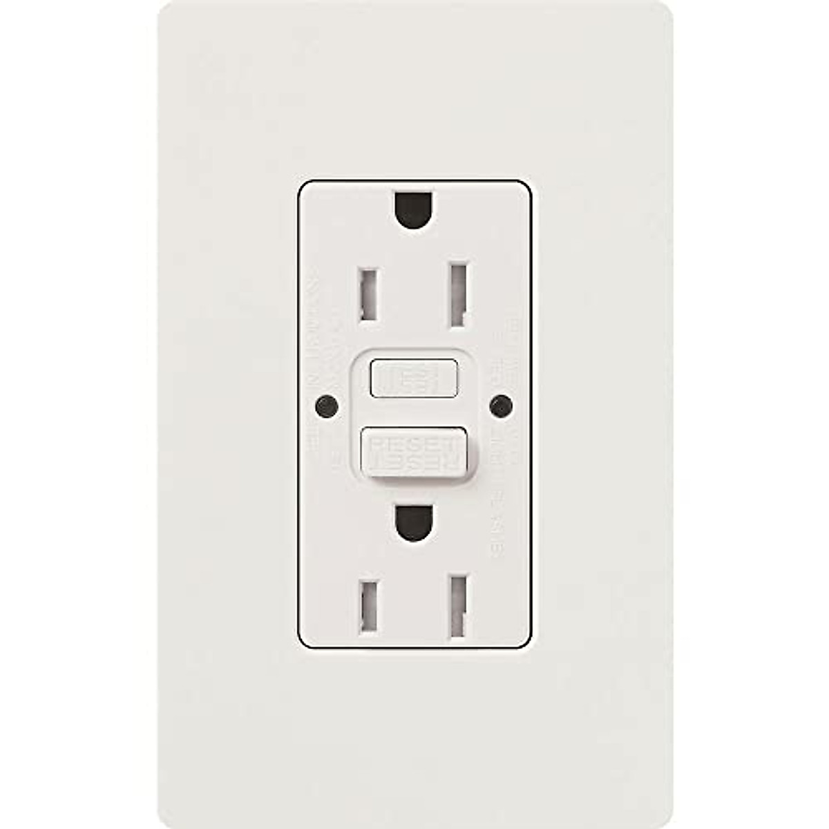 Lutron, White CAR-15-GFST-WH Claro 15-Amp Self-Testing Receptacle