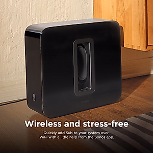 Sonos Sub (Gen 3) - The Wireless Subwoofer for Deep Bass - Black