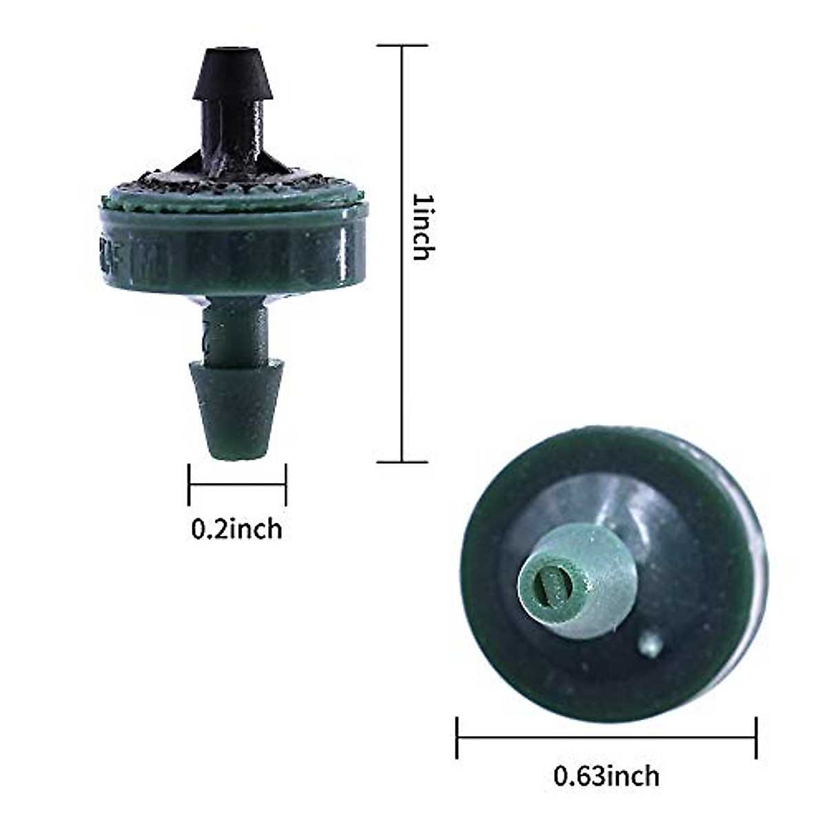 DGQ 2 GPH Pressure Compensating Dripper 20 Per Bag Emitter Drip Irrigation Dripper for Drip Irrigation Systems