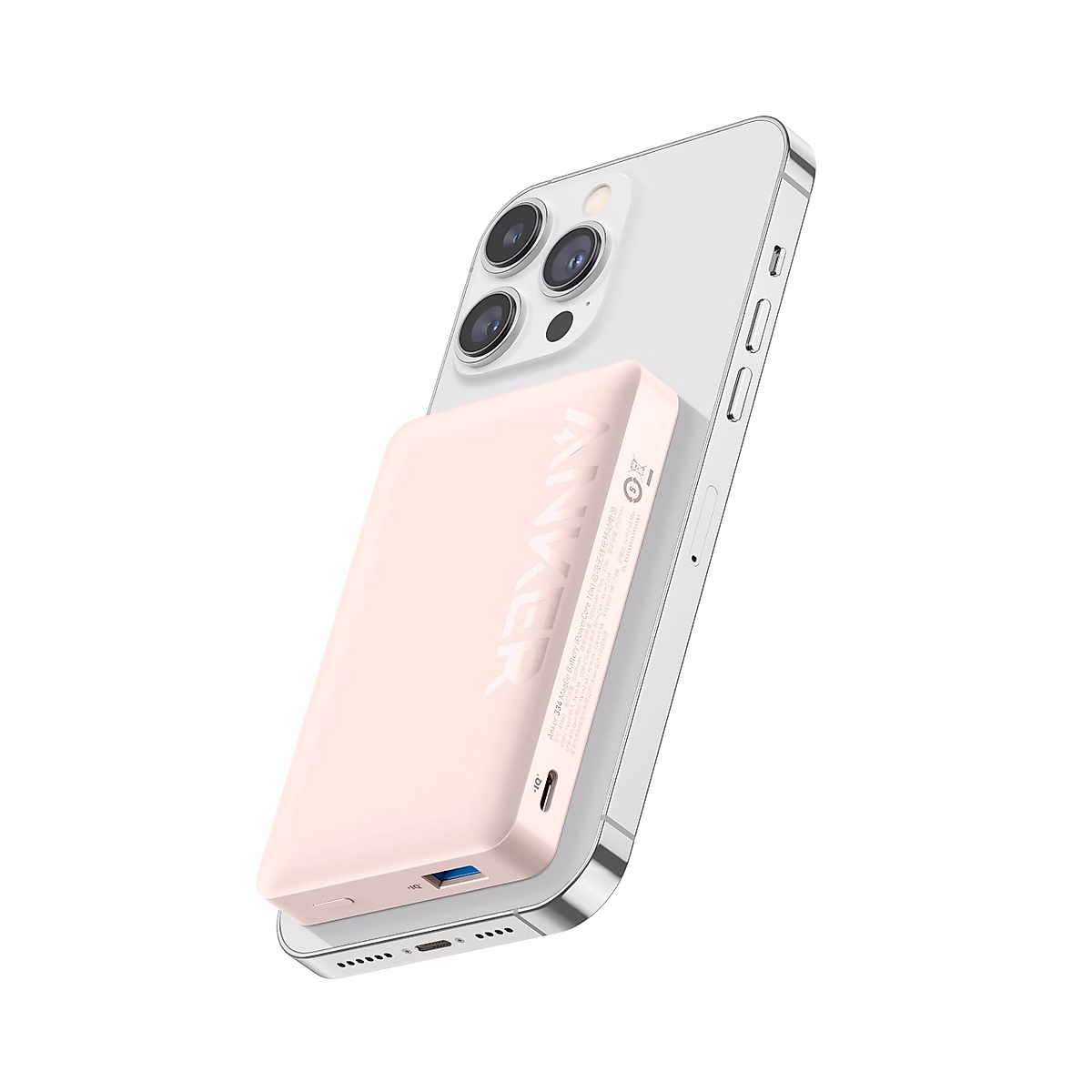 Anker Magnetic Power Bank 10,000mAh, Wireless Portable Charger, 20W Fast Charging Battery Pack with USB-C, Magsafe-Compatible with Magsafe,iPhone 15/15 Plus/15 Pro/15 Pro Max, iPhone 14/13/12 Series