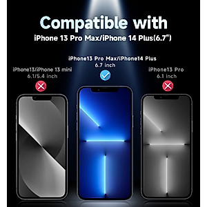 MAGIC JOHN 2 Pack for iPhone 13 Pro Max/iPhone 14 Plus 6.7 inch Tempered Glass Screen Protector, Auto Dust-Elimination Installation, Bubble Free, HD Clear, Easy Installation