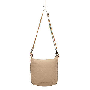 Myra Bag Doyen Upcycled Canvas & Leather Shoulder Bag S-1524