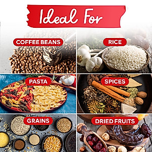 XFasten Resealable Mylar Bags for Food Storage with 112 Labels 1 Quart 7" x 10" (100-Pack) Resealable Bags for Small Business Resealable Mylar Bag for Food Preservation, Sealable Bags for Packaging