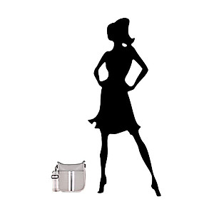 Haute Shore - Jeri Shell Crossbody Tote,Greige Coated W/White,Greige,& Peach Stripe