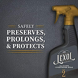 Lexol Trigger Spray Cleaner and Conditioner Kit with 2 Applicators (4 Items) - Foaming Car Leather Cleaner and Conditioner Kit