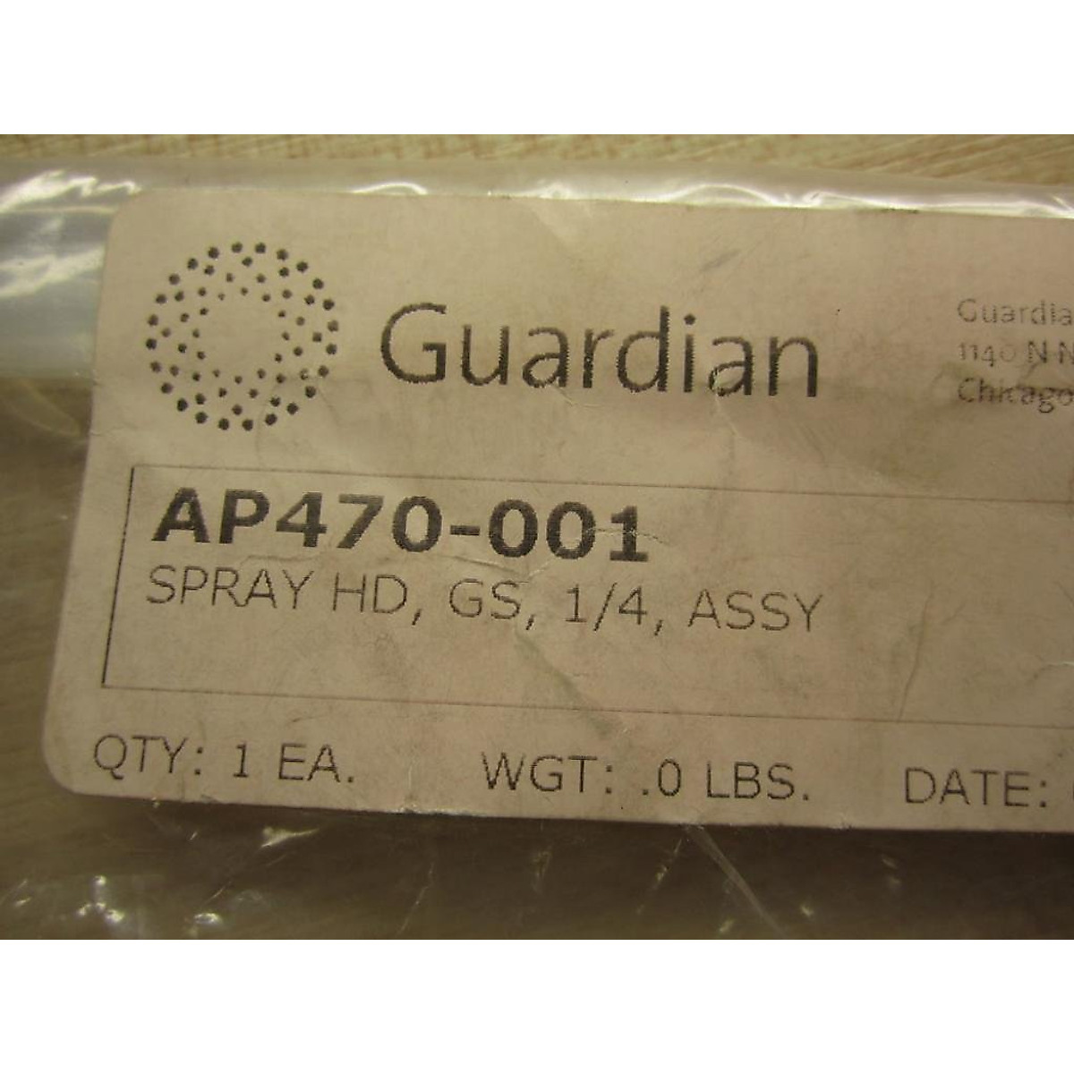 Guardian Equipment AP470-001 GS-Plus Complete Spray Head