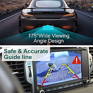 Reverse Backup Camera, Rear View Camera Wide Angle View Universal Car Camera CVBS Rear Front Camera for Cars, SUVs, RVs, Vans