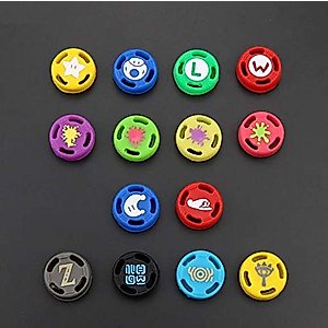 Binicoco Silicone Thumb Grips Cover Case Analog Stick Joystick Covers Cap Non-Slip Thumb Stick Caps for Nintendo Switch Joy-con (K)