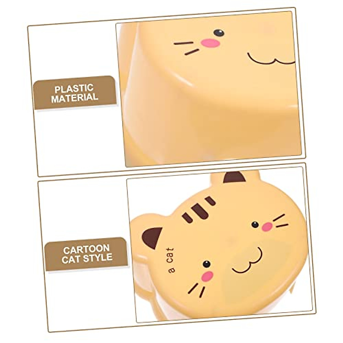 Cartoon Plastic Stool Stools Potty for Toddler ' Step Stools Potty Training Stool Step Stool Chair Stool for Girls Step Stool for Bathroom Stools for Classroom Yellow