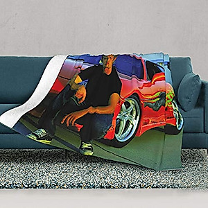 Paul Walker Blanket Comfort Warmth Soft Cozy Air Conditioning Machine Wash Blanket 3D Printing Poster Blanket All Season for Bed Sofa Couch Car 60"x50"