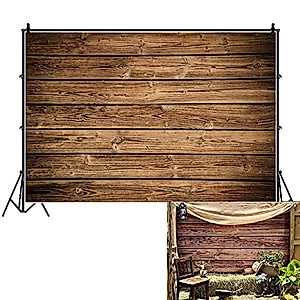 OFILA Wood Backdrop 8x6ft Wooden Backdrops Photography Background Wood Backdrop for Party Rustic Photo Backdrop Baby Photo Shoot Wood Floor Backdrop Cake Smash Photography