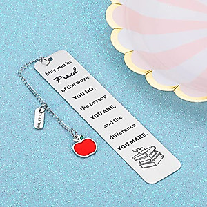 Teacher Appreciation Gifts for Women Men Teacher Appreciation Gifts in Bulk Thank You Gifts for Teachers Bookmark for Principles Teacher Gifts from Students Graduation Retirement Gifts for Teachers