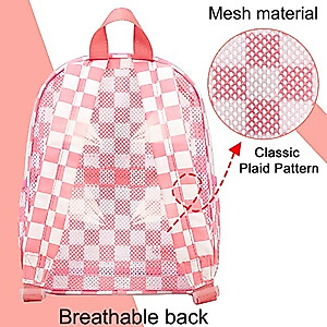 Clear Mini Backpack Stadium Approved 12x12x6 Small Transparent Backpacks Plastic See Through Bag for Work Festival Security Travel