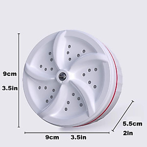 Mini Washer For Baby Clothes, Portable Washing Machine, Turbine Washing Machine With USB, Laundry Washer For Sinks Dorms Travel, College Room, RV, Apartment