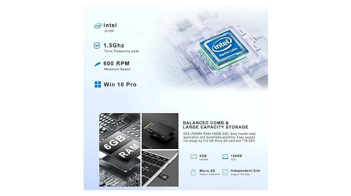 Ruzava 15.6" Laptop with 6GB RAM & 128GB SSD