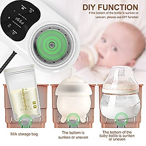 Hopebig Bottle Warmer Upgraded 7-in-1 Water-Free Bottle Warmer for Breastmilk or Formula Baby Bottle Warmer Milk Warmer with LED Display Accurate Precise Temperature Control and Timer