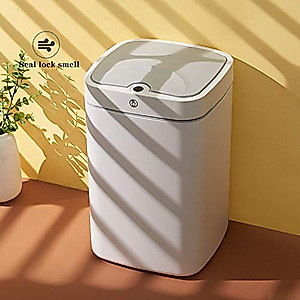 CXDTBH 18L Automatic Touchless Intelligent Induction Motion Sensor Kitchen Trash Can Wide Opening Sensor Waste