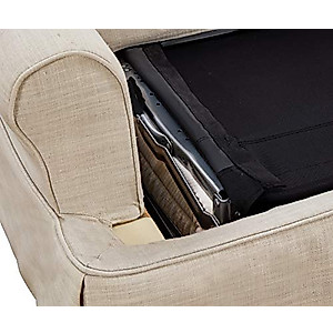 Sunset Trading Horizon Slipcover and Sleeper Sofa, 36” H x 65” D x 85” W, Linen