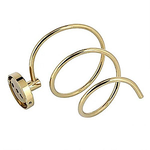 JF-XUAN Golden Wall-Mounted Hair Dryer Holder Bathroom Organizer Shelf Storage Hairdryer Holder Wall Shelves for Barbershop Bathroom Hair Dryer Rack