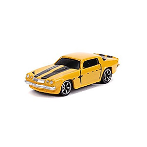 Jada Toys Transformers Nano Hollywood Rides 2016 Chevy Camaro Bumblebee, Western Star 5700XE Optimus Prime and 1977 Chevy Camaro Bumblebee, 1.75" Die-Cast Vehicles,Multi,31125