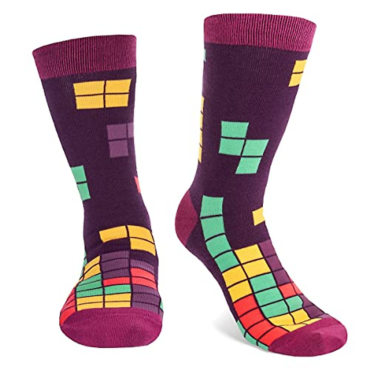 Do Not Disturb I'm Gaming Video Game Socks - Funny Gamer Gifts For Men and Women (Block Party)