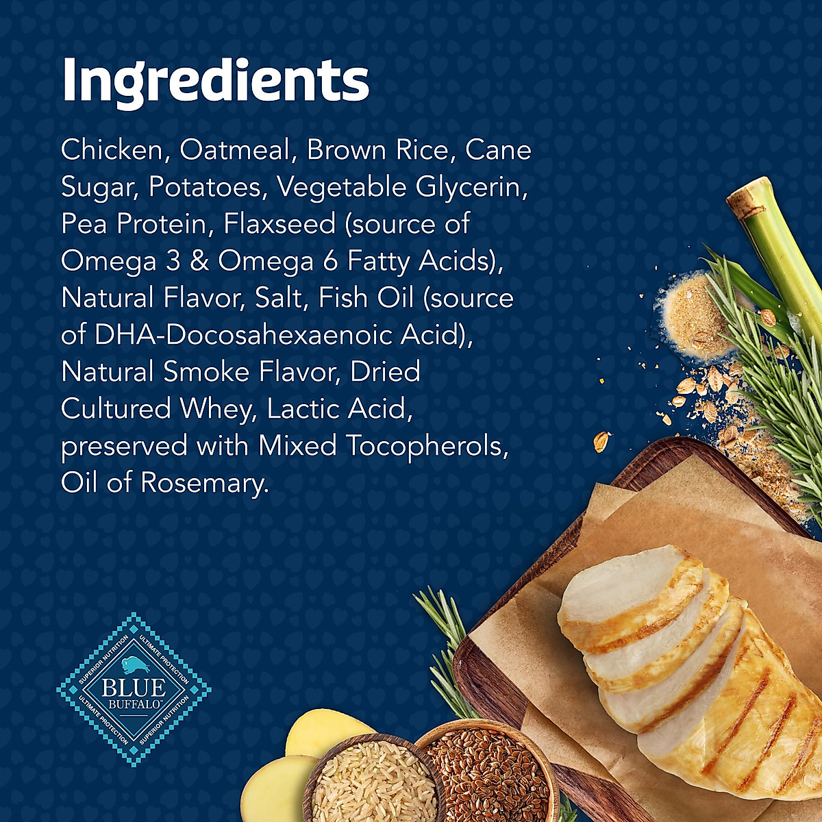 Blue Buffalo Bits Soft Dog Treats for Training, Made With Natural Ingredients & Enhanced with DHA, Chicken Recipe, 19-oz Bag