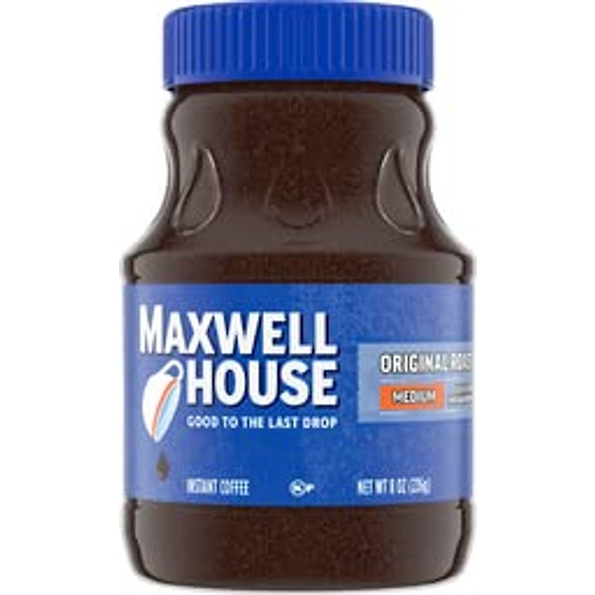 Maxwell House Original Blend Instant Coffee, Medium Roast, 8 Ounce Jar (Pack of 3)