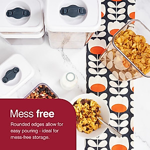 Zyliss Twist & Seal 5-Piece Storage Container Set - Airtight Food Storage Containers - Coffee, Sugar, Cereal, Flour, Pasta and Snack Containers - BPA-Free Food Storage - 5 Pieces