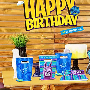 Haxpacal Video Game Goodie Bags 50Pcs Llama Treat Candy Plastic Bags for Llama Bag Video Game Theme Party Supplies Gamer's Birthday Party Decorations