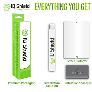 IQShield Screen Protector for Apple iPad 10.2 (2019) LiquidSkin Anti-Bubble Scratch-Resistant Clear TPU Film