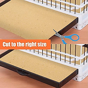 FIZMU Bird Cage Liner for Bird Cage in Sea Sand,Gravel Paper for Bird Cage 11 x 17 inch, Bird Cage Paper Liners Cage Liner,Birdcage Paper for Hard Beak Cleaning, Safe and Easy to Digest